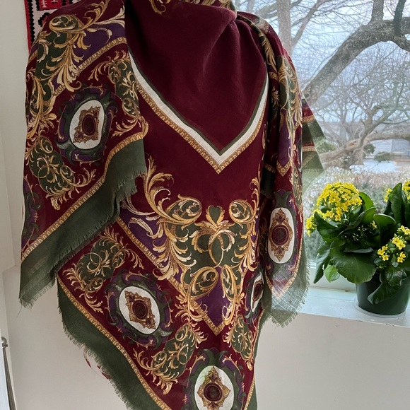 francesca | Accessories | Vintage Wool Italy Huge Scarf Shawl | Poshmark